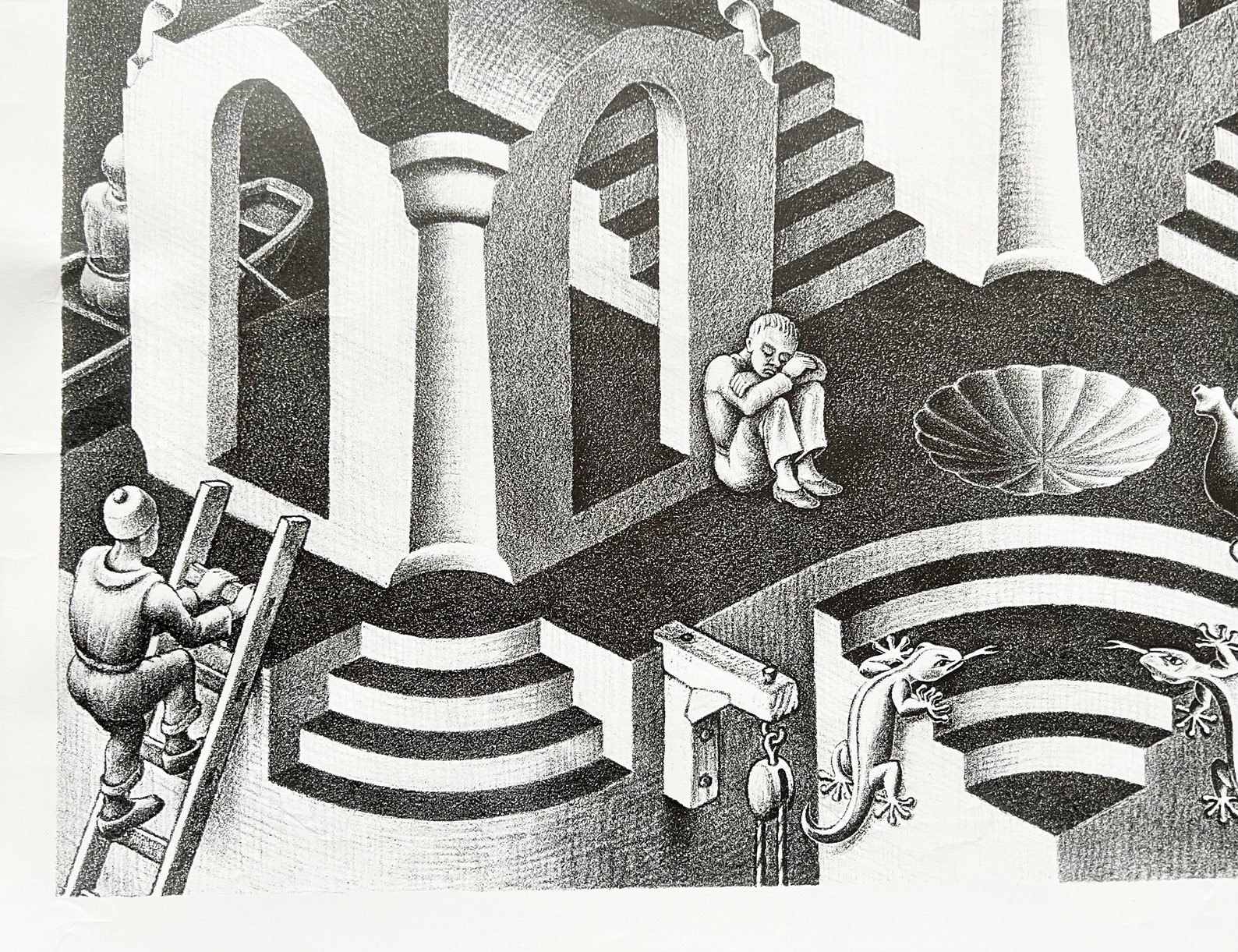 MC Escher after Offset Lithograph From 1980 - Etsy