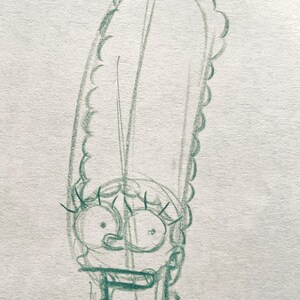 Matt Groening - Marge - the Simpsons - Original Animation Drawings 90s ...