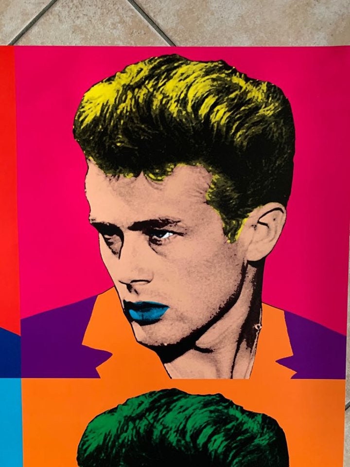 Van Lory James Dean Vintage Original Poster 1999 Pop - Etsy