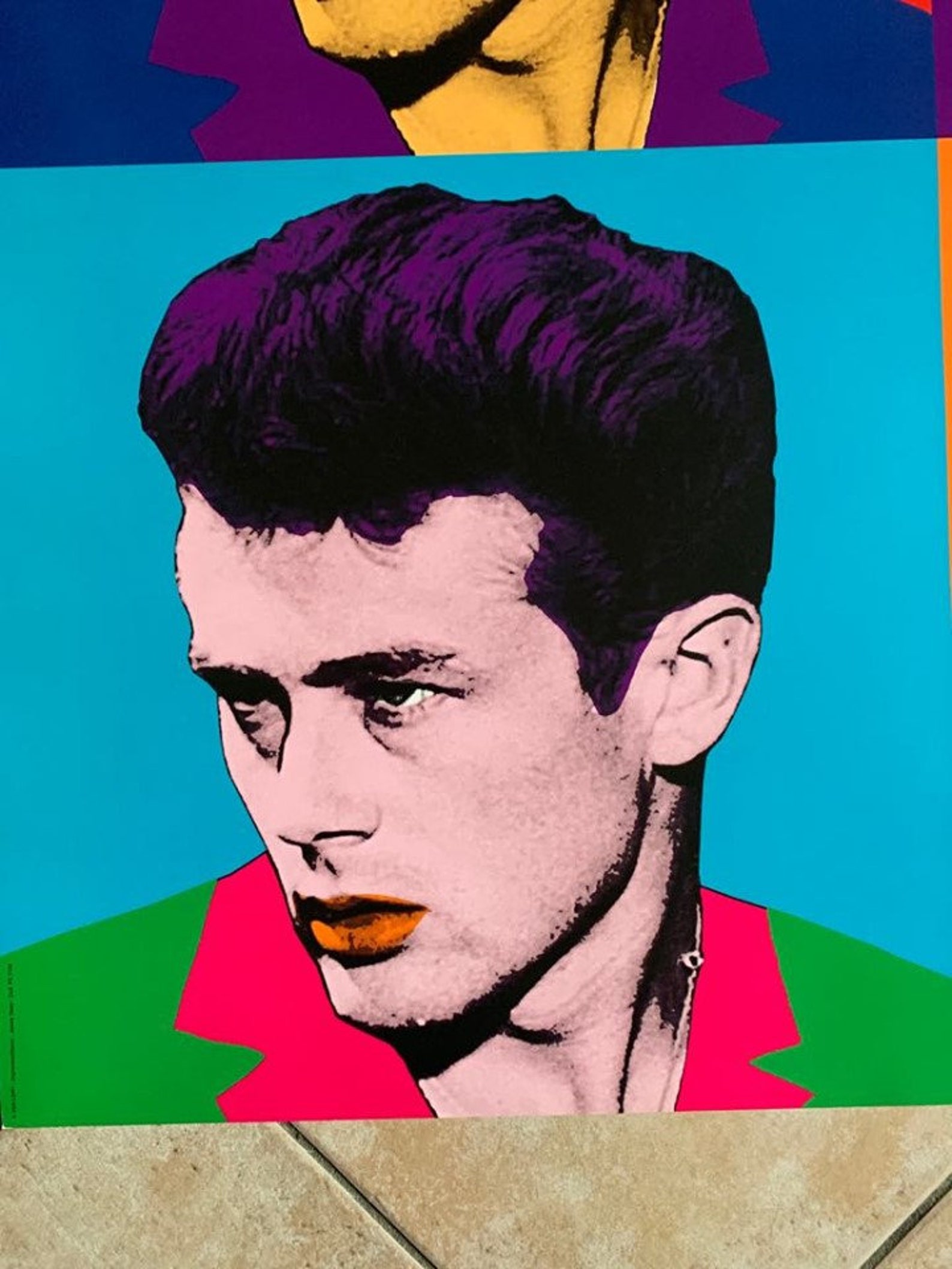Van Lory - James Dean - Vintage Original Poster - 1999 - Pop Art - Etsy