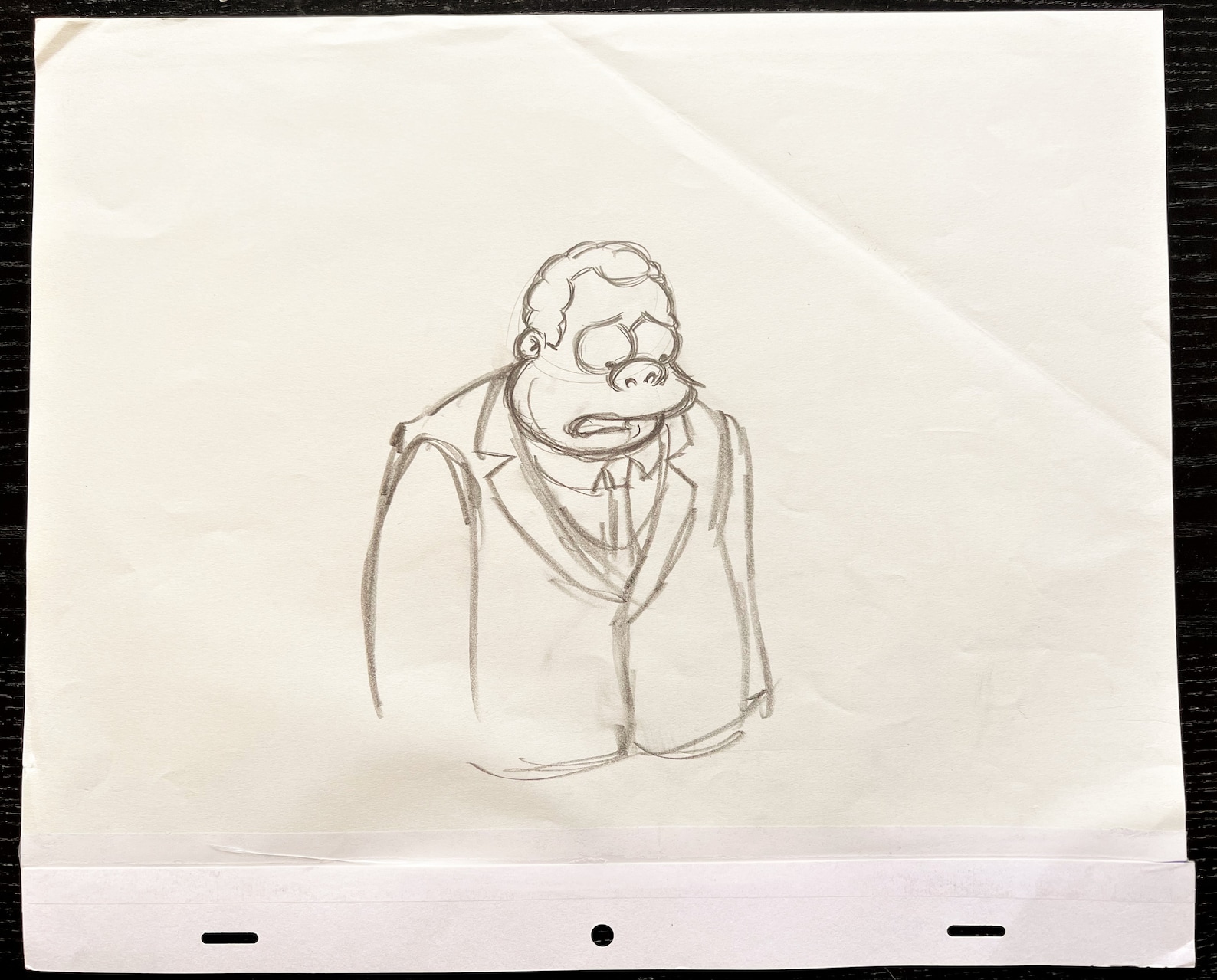 The Simpsons Clancy Wiggum Original Animation Drawing - Etsy