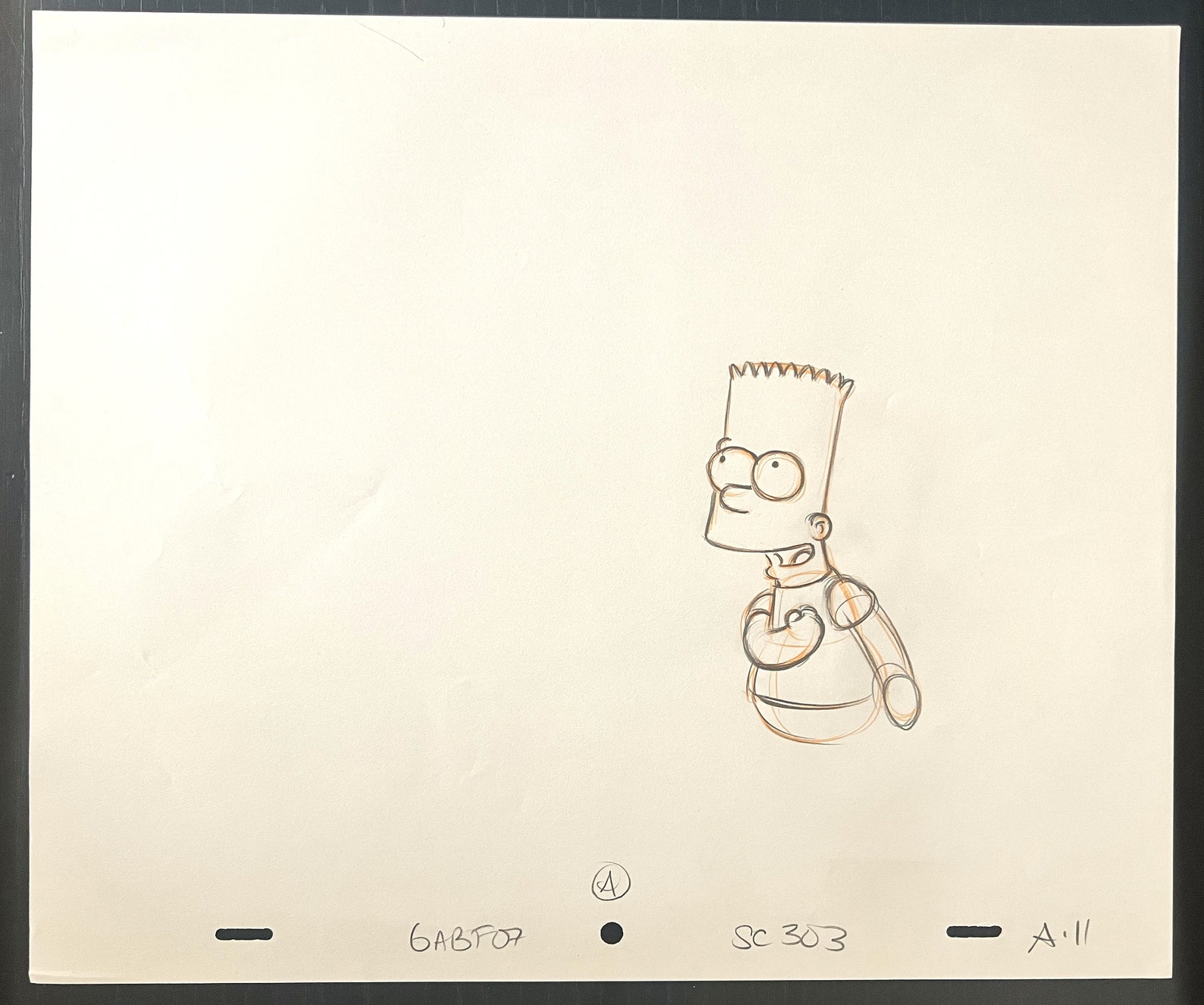 The Simpsons Bart Original Animation Drawing Unique Work by Matt ...