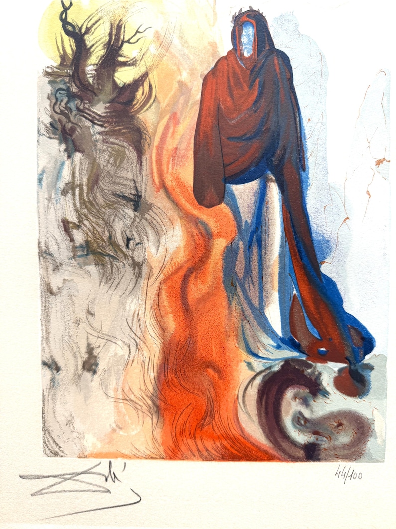 Salvador Dali - the Apparition of Dis - the Divine Comedy - Dante’s ...