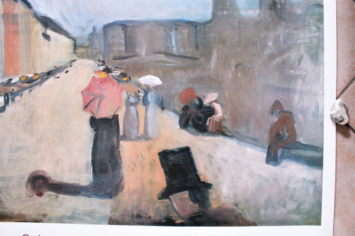 Edvard Munch Piece Really Rare Original Vintage Poster - Etsy