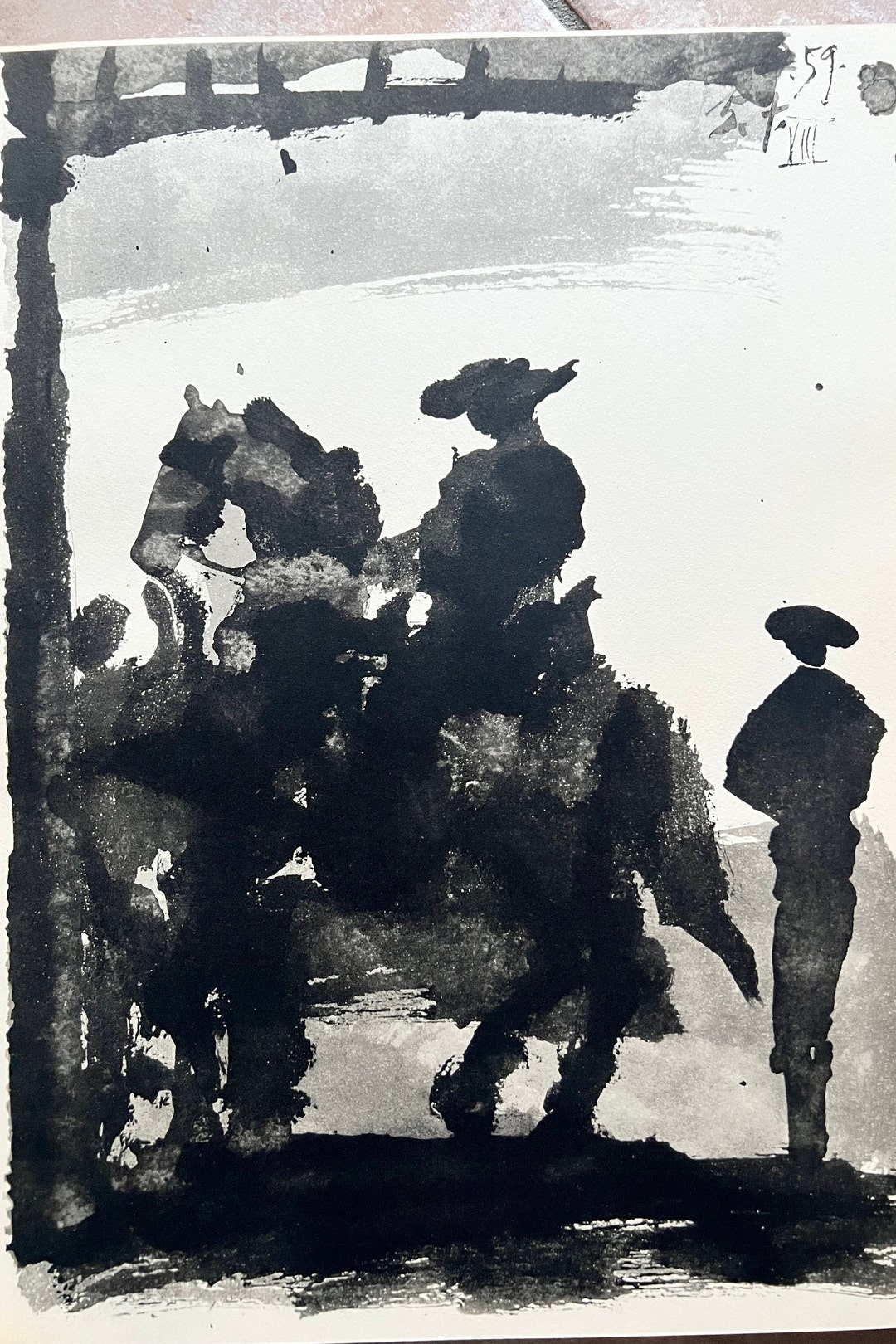 Pablo Picasso - Bulls and Bullfighters - Vintage Lithograph 1961 ...