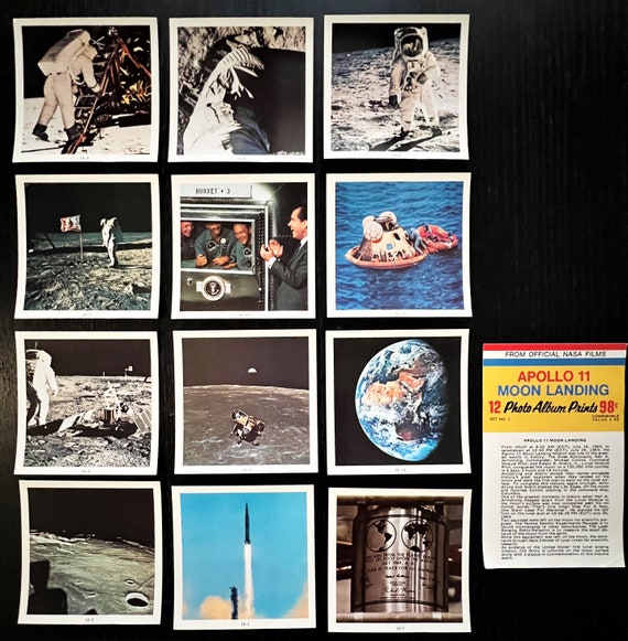 Vintage Art Moon Landing