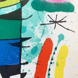 Joan Mirò Singing Fish Rare Original Vintage Lithograph. 1972 ...