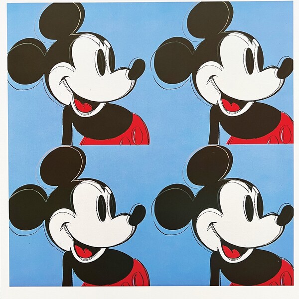 Mickey Mouse Lithograph - Etsy