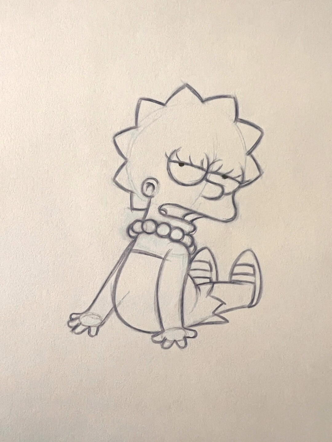 The Simpsons - Lisa - Original Animation Drawing Unique Work by Matt ...