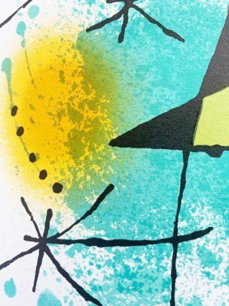 Joan Mirò Singing Fish Rare Original Vintage Lithograph. 1972 ...