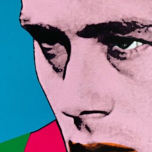 Van Lory - James Dean - Vintage Original Poster - 1999 - Pop Art - Etsy