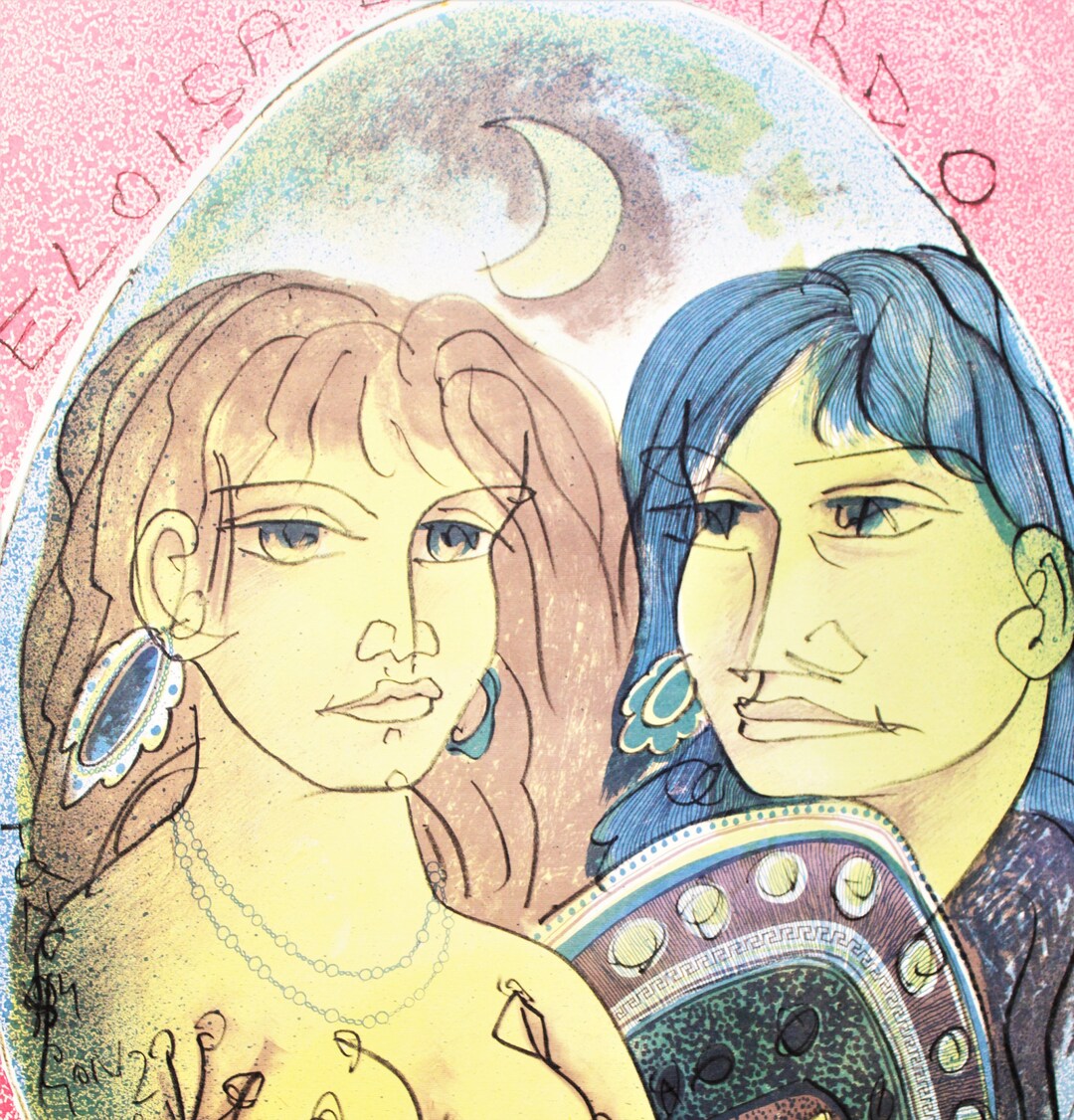 Tono Zancanaro Lithograph 1984 | Eloisa E Abelardo | Vintage Limited ...