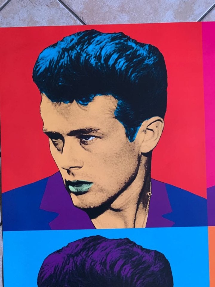 Van Lory James Dean Vintage Original Poster 1999 Pop - Etsy