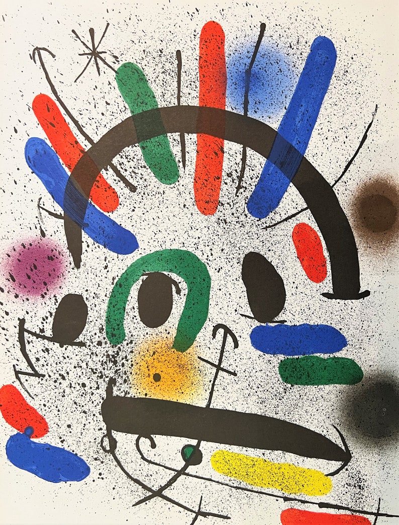 Joan Mirò Original Lithograph. 1972 - Etsy