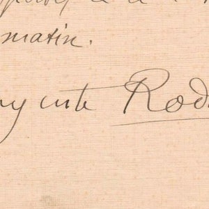 Auguste Rodin - Original Signed Autograph Letter With COA - Rare 19th ...