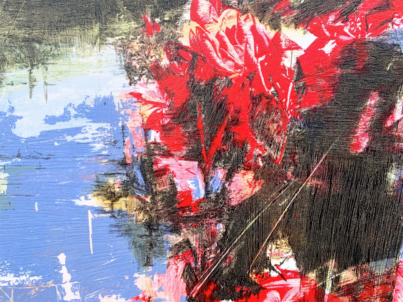 Antonio Pedretti - "red in the Swamp" - Serigraph - Print - 1988 - 100 ...