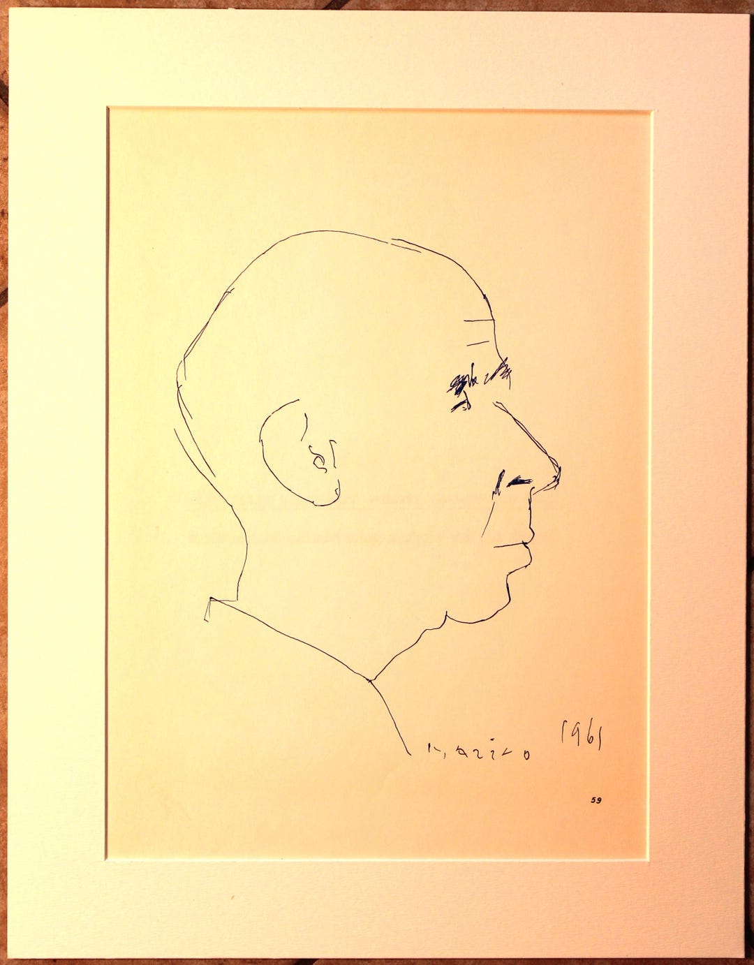 Marino Marini - Henry Miller Portrait - Vintage Silkscreen Print ...