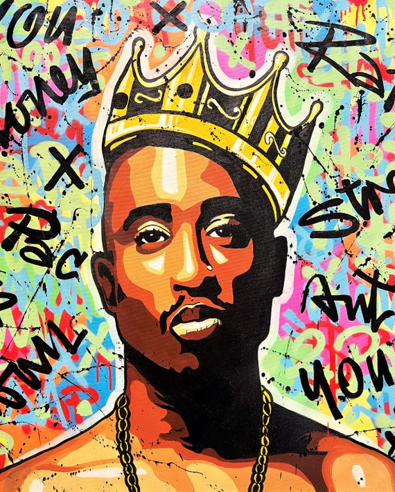 Alberto Ricardo Tupac Shakur With the Technique of Acrylic - Etsy