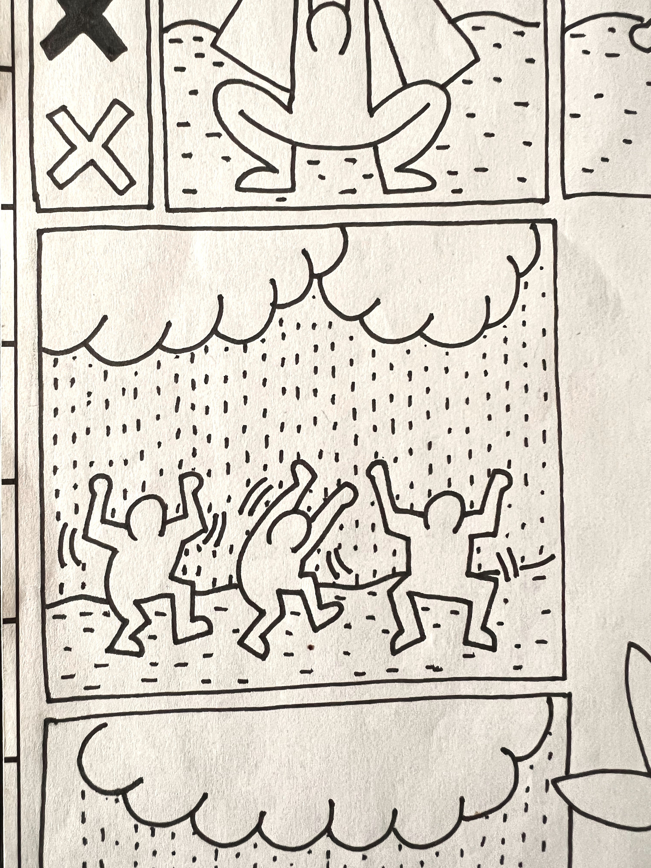 Keith Haring Original Drawing by His Father From Pop Art Sold With ...