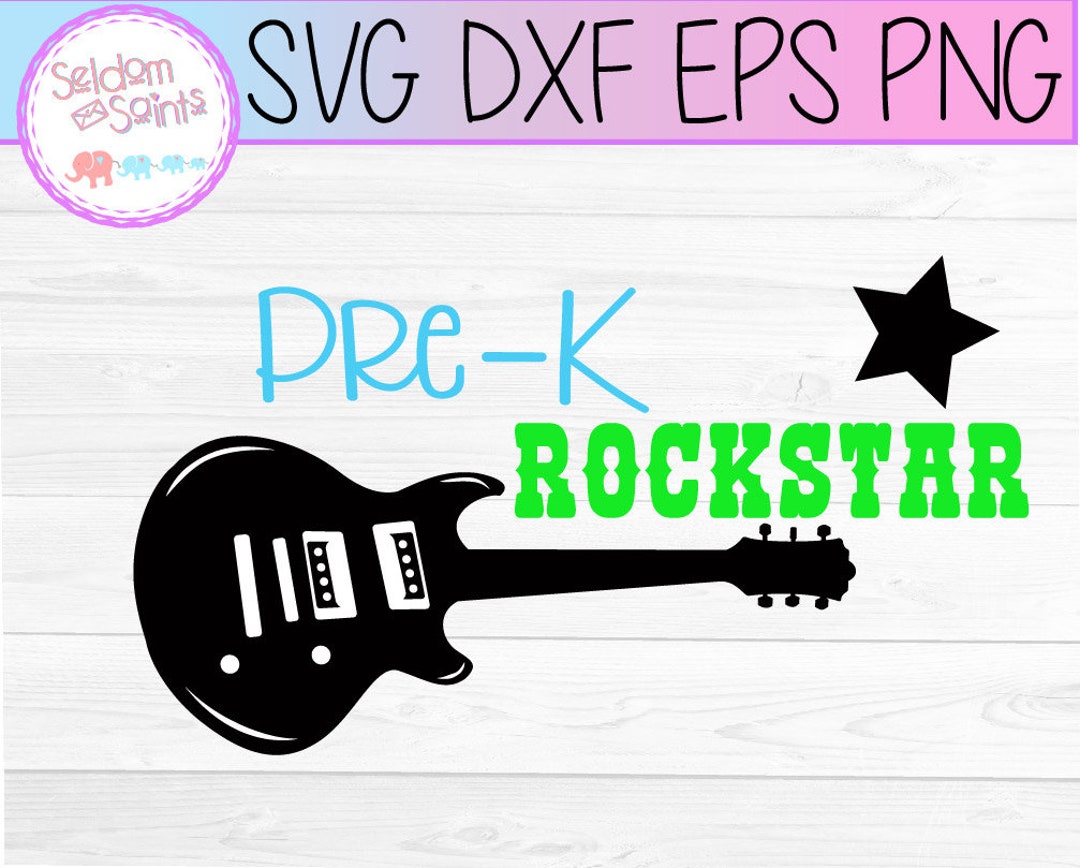Pre-k Rockstar Svg School Svg School Back to School Svg - Etsy
