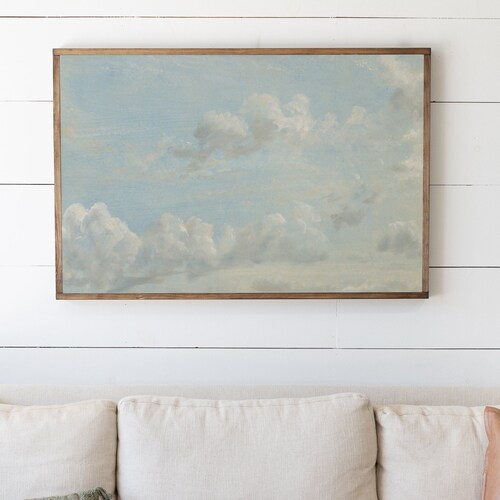 Clouds Wall Art Living Room Wood Sign Clouds Wall Decor | Etsy