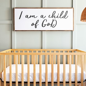 I Am a Child of God Sign | Scripture Nursery Signs | I Am a Child of ...