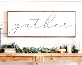 Large Gather Sign - Etsy
