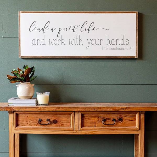 Scripture Wood Sign - Etsy