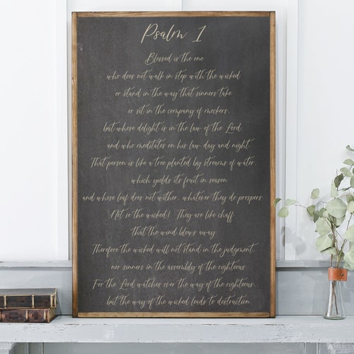 Psalm 1:1-3 Bible Verse Wall Art Printable Scripture | Etsy