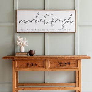 Large Kitchen Sign Wooden Kitchen Sign Kitchen Wall Decor Farmhouse ...