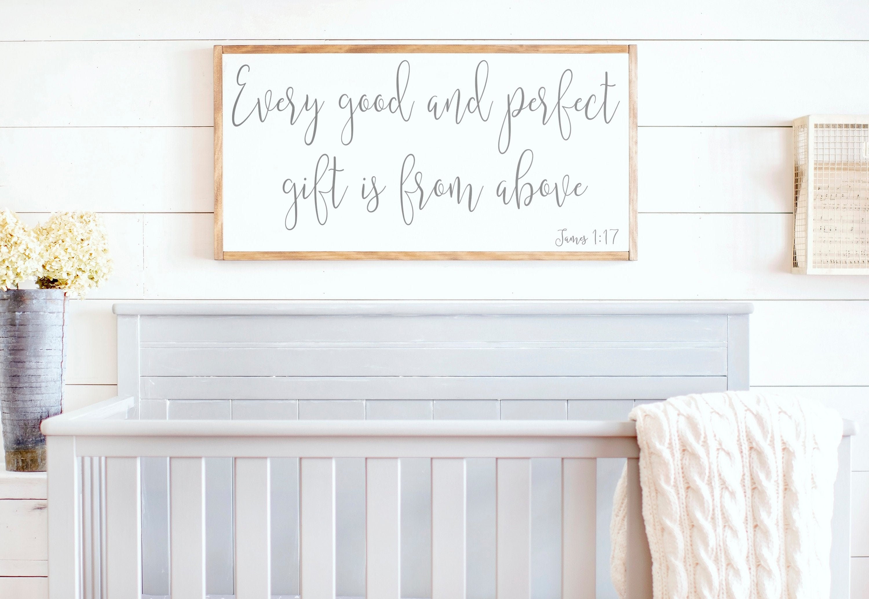 Every Good and Perfect Gift is From Above Sign Nursery - Etsy