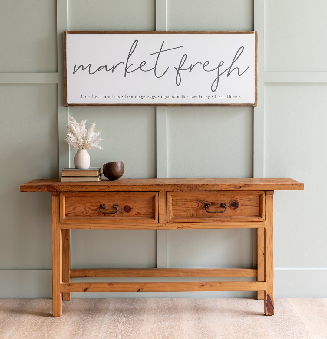 Large Kitchen Sign Wooden Kitchen Sign Kitchen Wall Decor Farmhouse ...