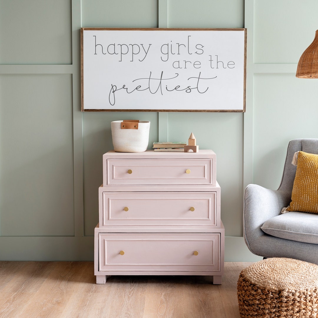 Girls Room Sign | Happy Girls Are the Prettiest Sign | Happy Girls Sign ...