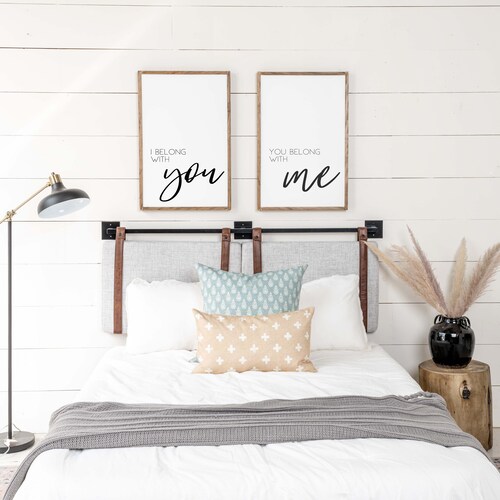 Boho Wooden Art. Above Over the Bed Sign Master Bedroom - Etsy