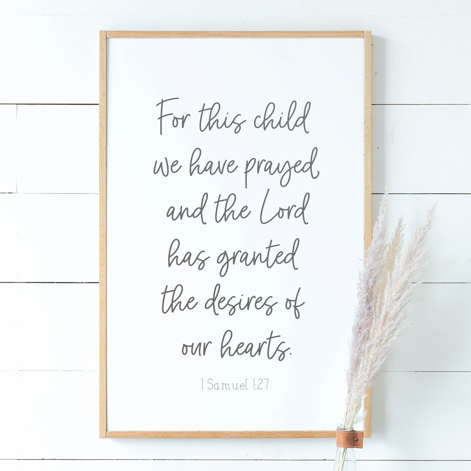 For This Child We Have Prayed Sign Christian Signs Nursery - Etsy