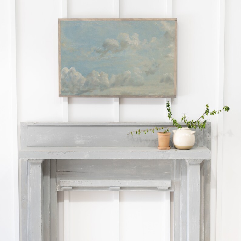 Clouds Wall Art Living Room Wood Sign Clouds Wall Decor | Etsy