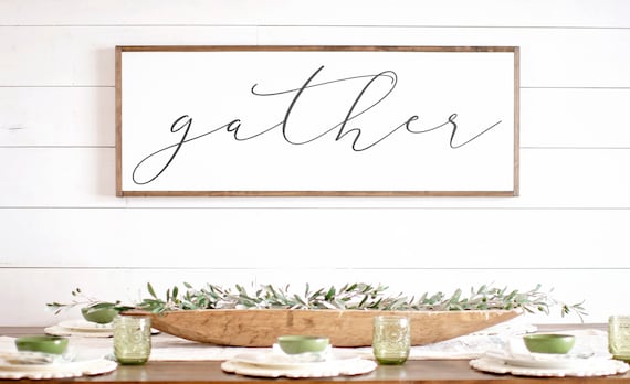 Gather Sign Gather Sign Large Gather Wood Sign Gather - Etsy
