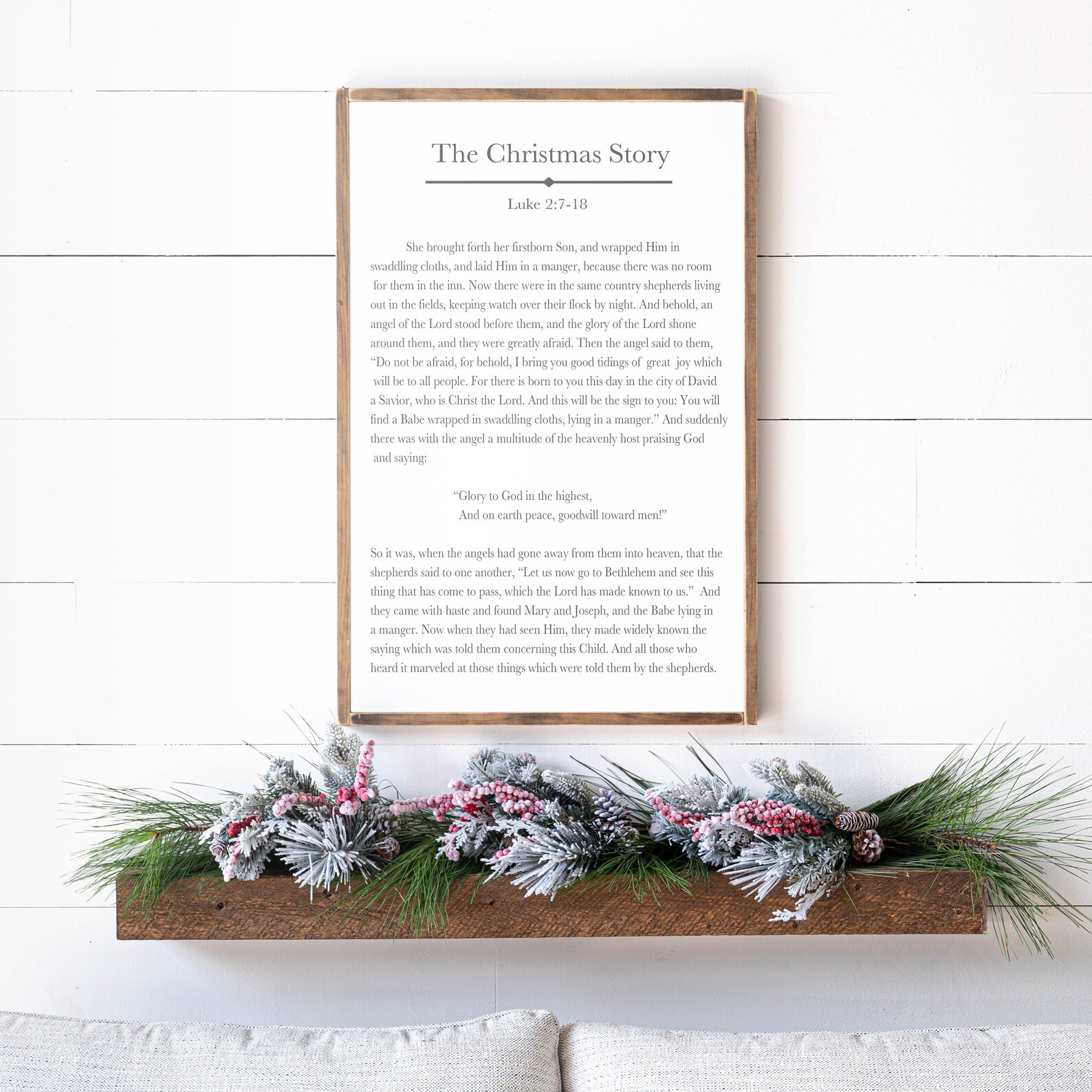 The Christmas Story Sign Christmas Wood Sign Holiday Signs | Etsy