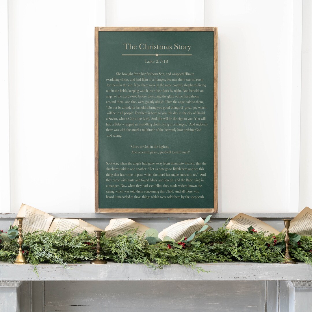 The Christmas Story Sign Christmas Wood Sign Holiday Signs - Etsy