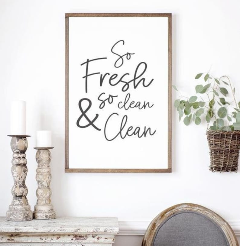 So Fresh and so Clean Sign Laundry Room Signs Kitchen - Etsy