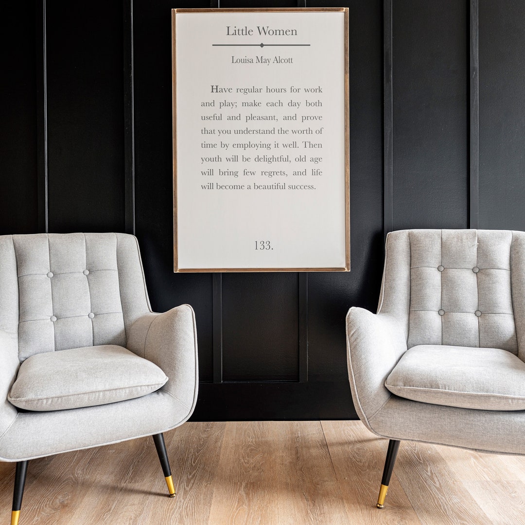 Little Women Quote Sign: Louisa May Alcott Book Page Art | 301 - Etsy