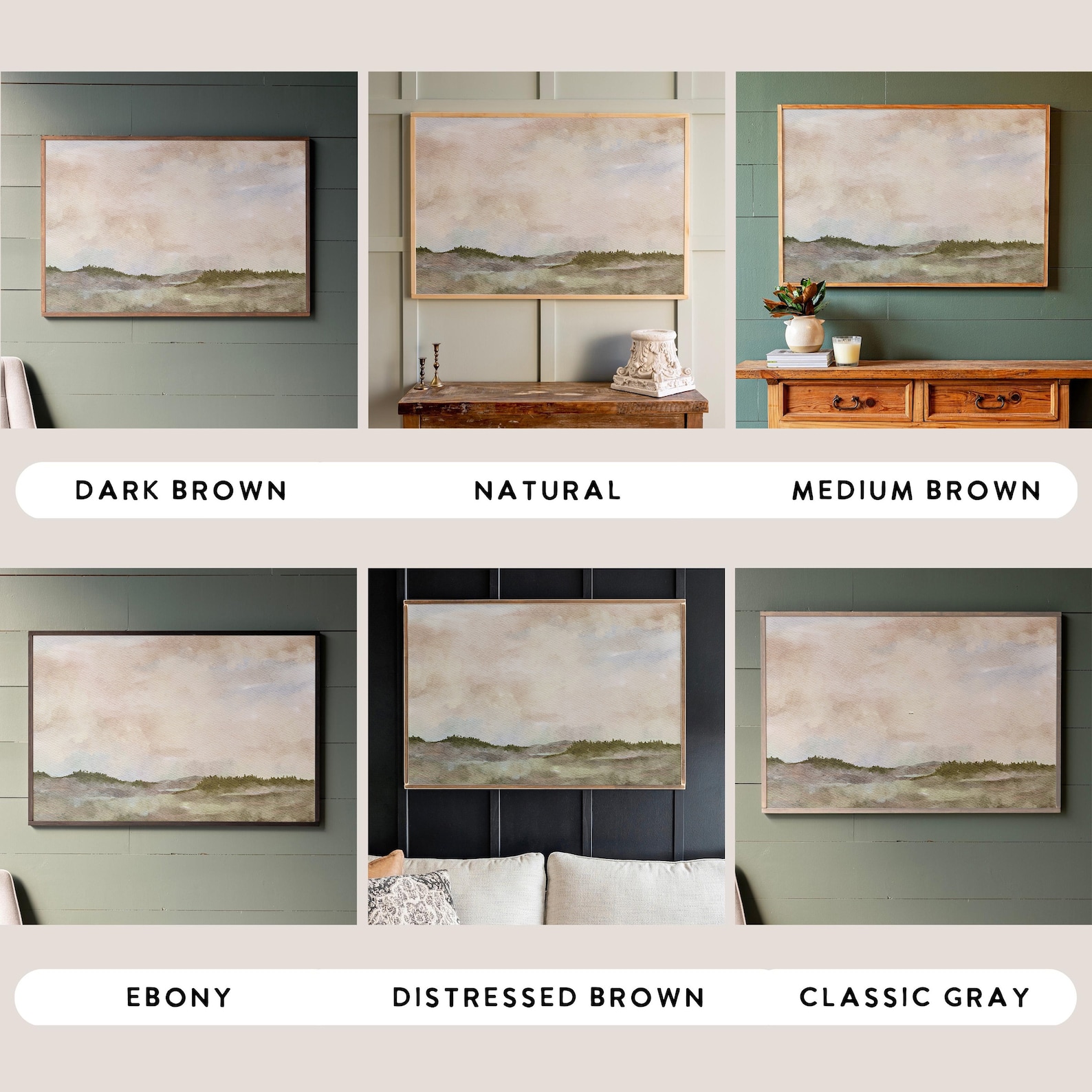 Muted Sky Landscape Art: Modern Neutral Wall Decor | 245 - Etsy