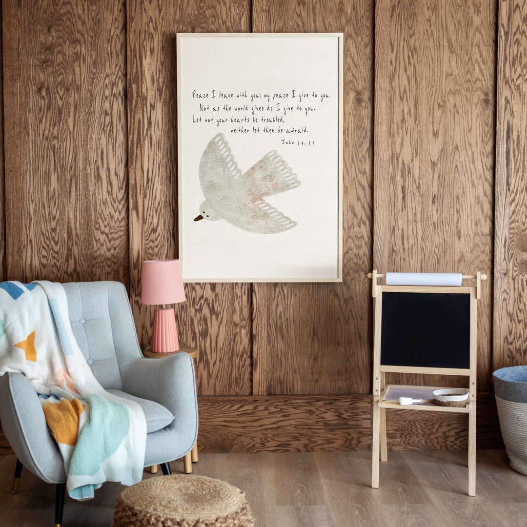 Kids Room Scripture Art | Kids Room Bible Verse Sign | Kids Room Bird ...