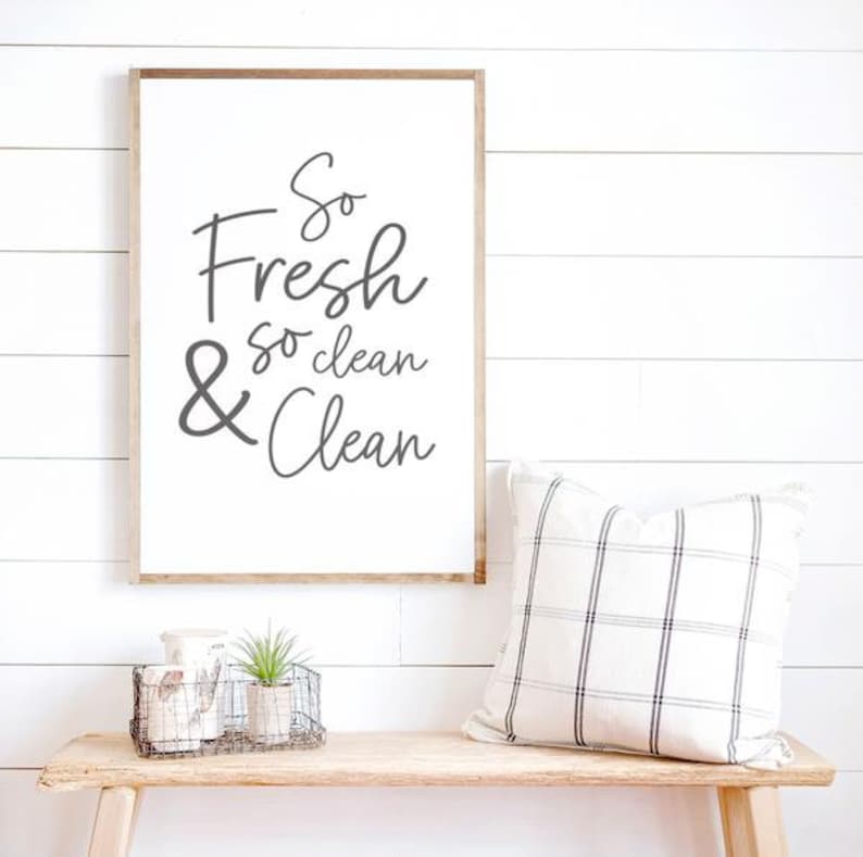 So Fresh and so Clean Sign Laundry Room Signs Kitchen - Etsy