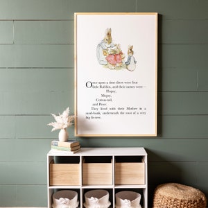 Peter Rabbit Kids Room Wall Decor | the Tale of Peter Rabbit | Peter ...