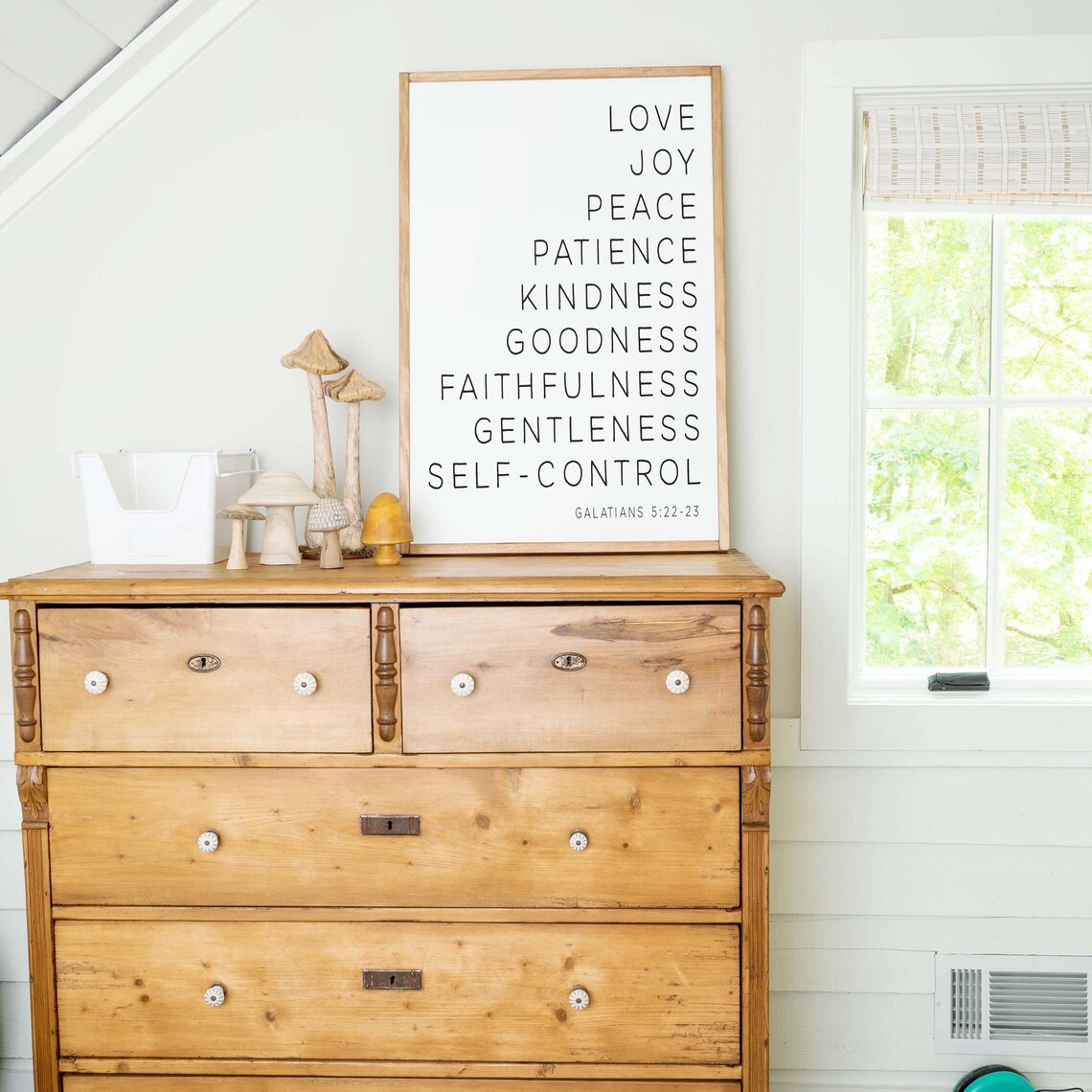 Fruit of the Spirit Sign Love Joy Peace Sign Christian - Etsy