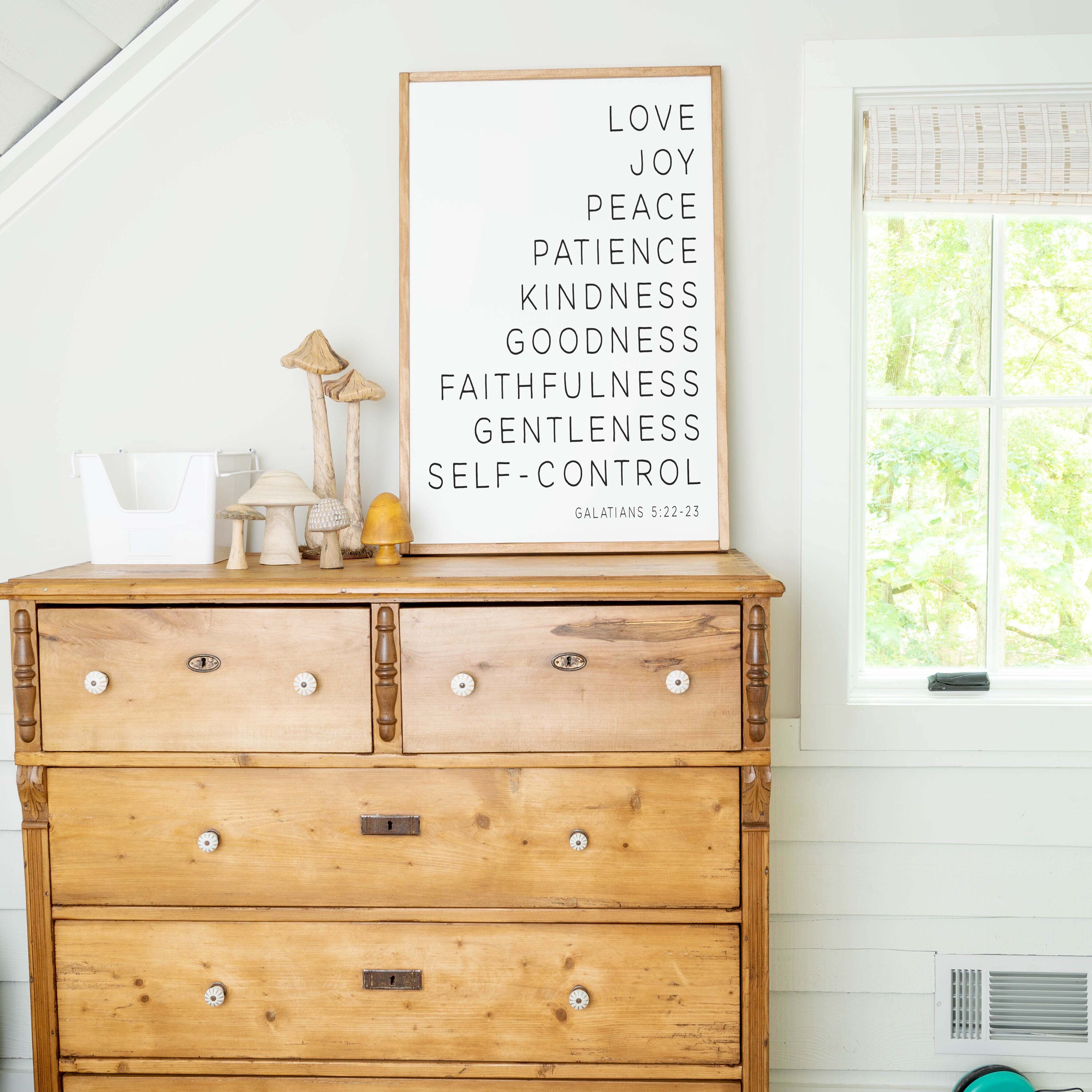 Fruit of the Spirit Sign Love Joy Peace Sign Christian - Etsy