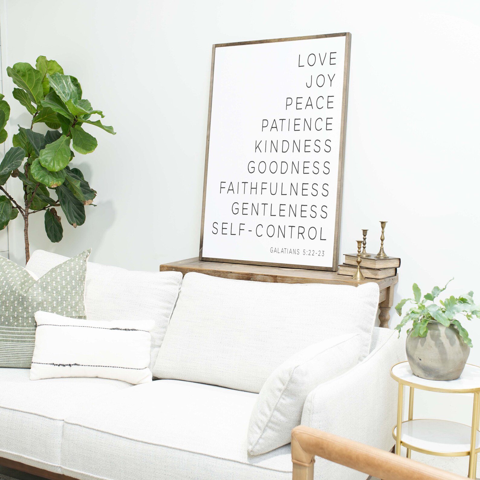 Fruit of the Spirit Sign Love Joy Peace Sign Christian - Etsy