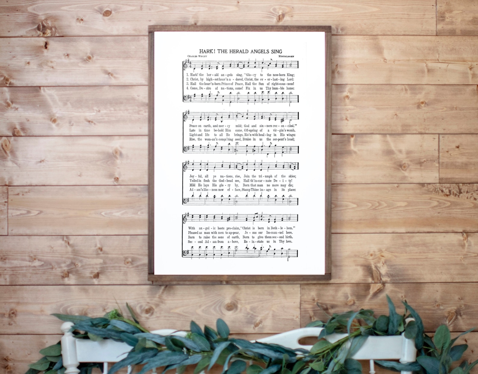 Christmas Wall Decor Hark the Herald Angels Sing Sign - Etsy