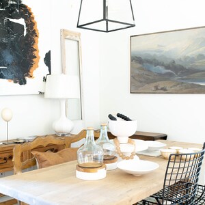 Overlook Wall Art Living Room Wood Sign Landscape Wall Art | Etsy